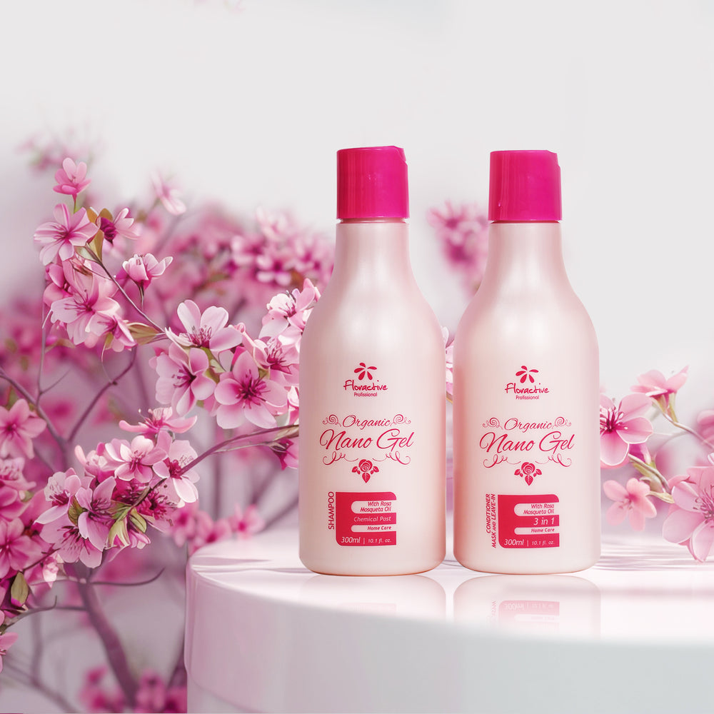 Floractive Nano Gel Combo | Hair Smoothening Shampoo & Conditioner